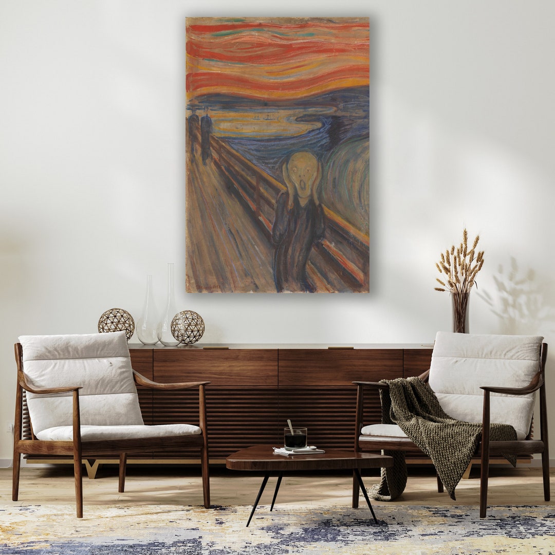 The Scream by Edvard Munch, the Scream Wall Decor, Remastered Abstract ...
