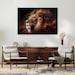 Lion Wall Art, Lion Canvas, Lion Print, Animal Wall Decor, Modern ...