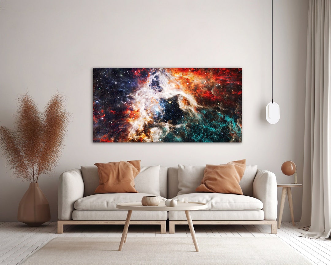 Tarantula Nebula Wall Decor, Nasa Webb Wall Art, Cosmic Cliffs & Stars ...