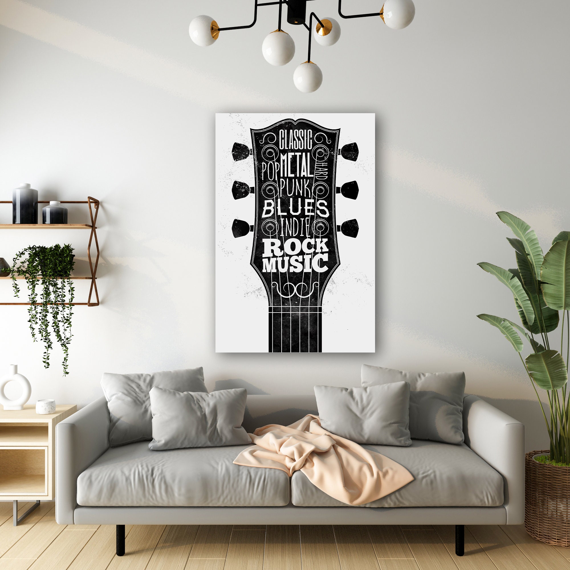 Guitar Wall Decor Rock Artwork Music Room Wall Decor - Etsy