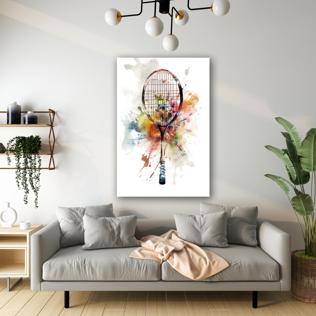 Tennis Racquet Print, Tennis Wall Art, Tennis Patent, Tennis Wall Decor ...