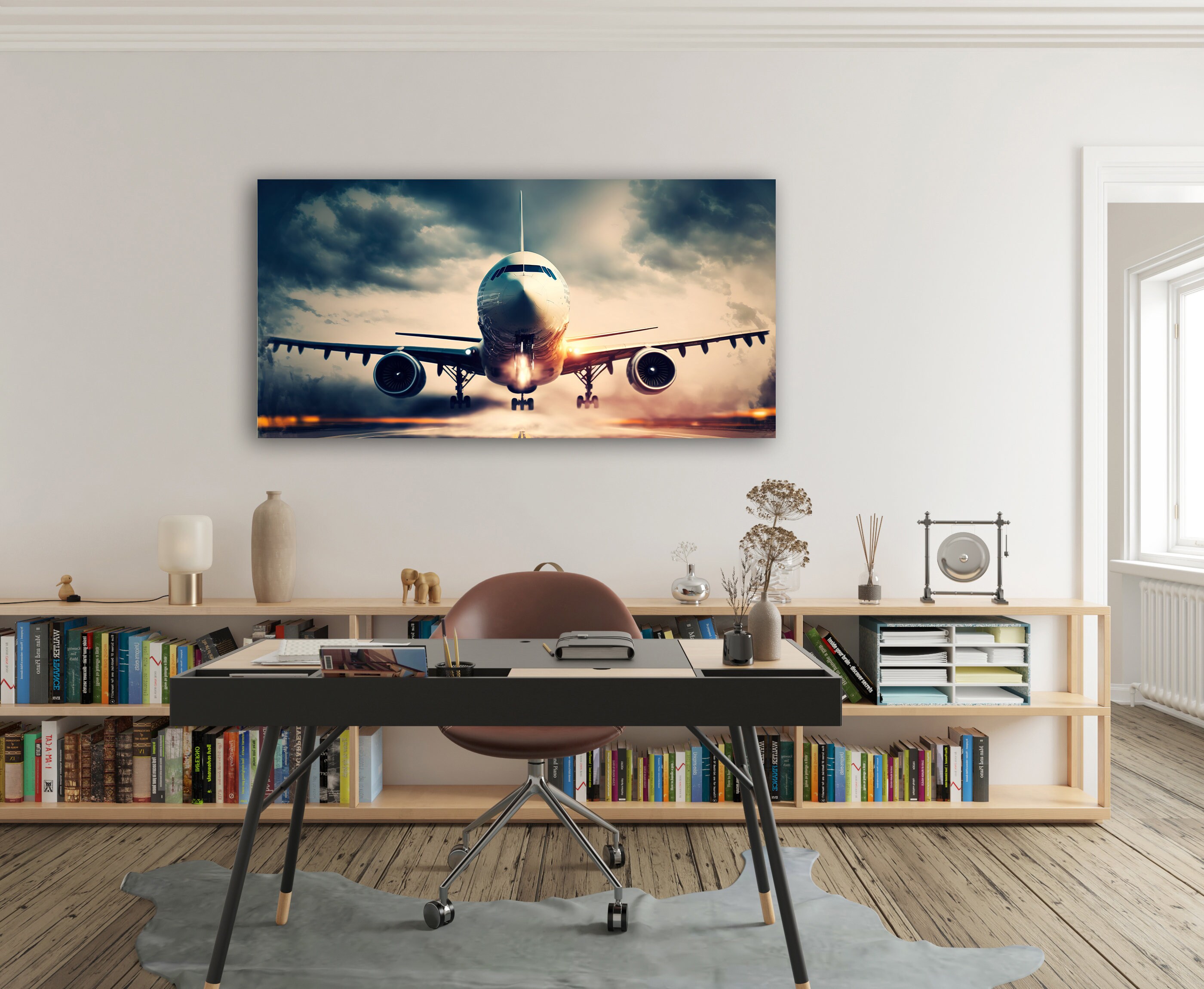 Plane Wall Decor Boeing Wall Art Gift for Him Man Cave - Etsy