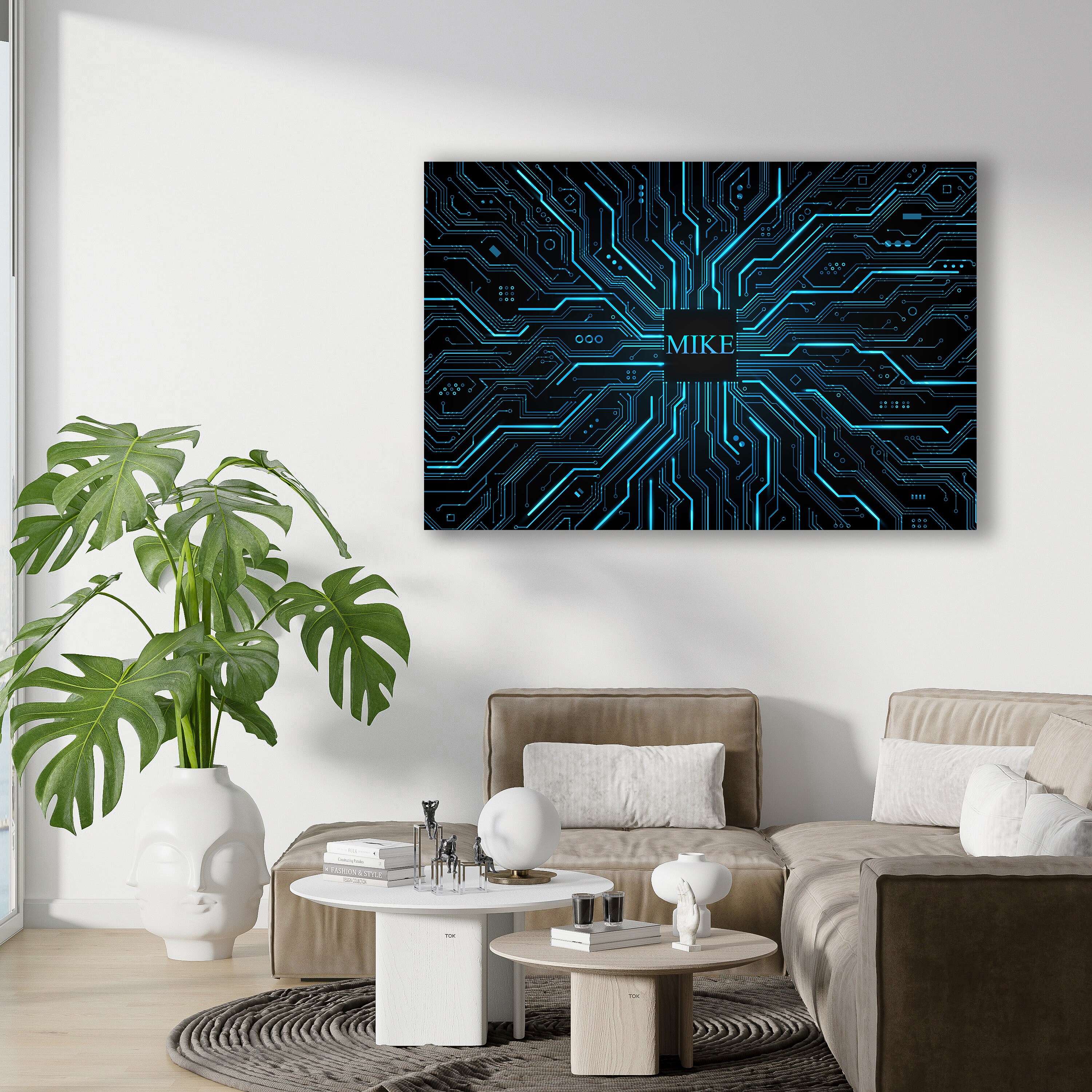 Custom Circuit Board Personalized Chip Wall Art Computer Science T Hardware And Technology