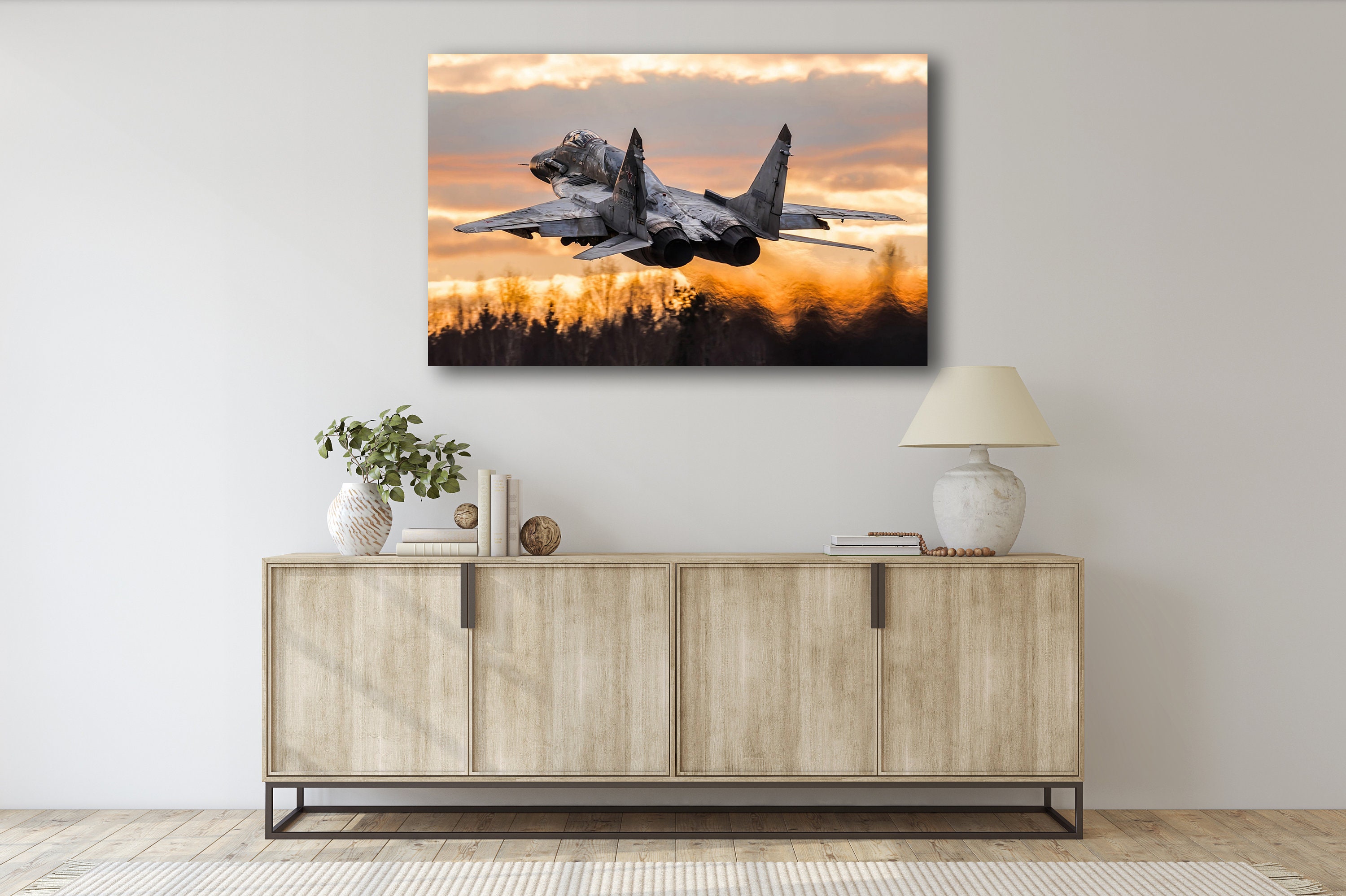 Fighter Jet Wall Art, Fighter Jet Canvas Print, Home & Office ...