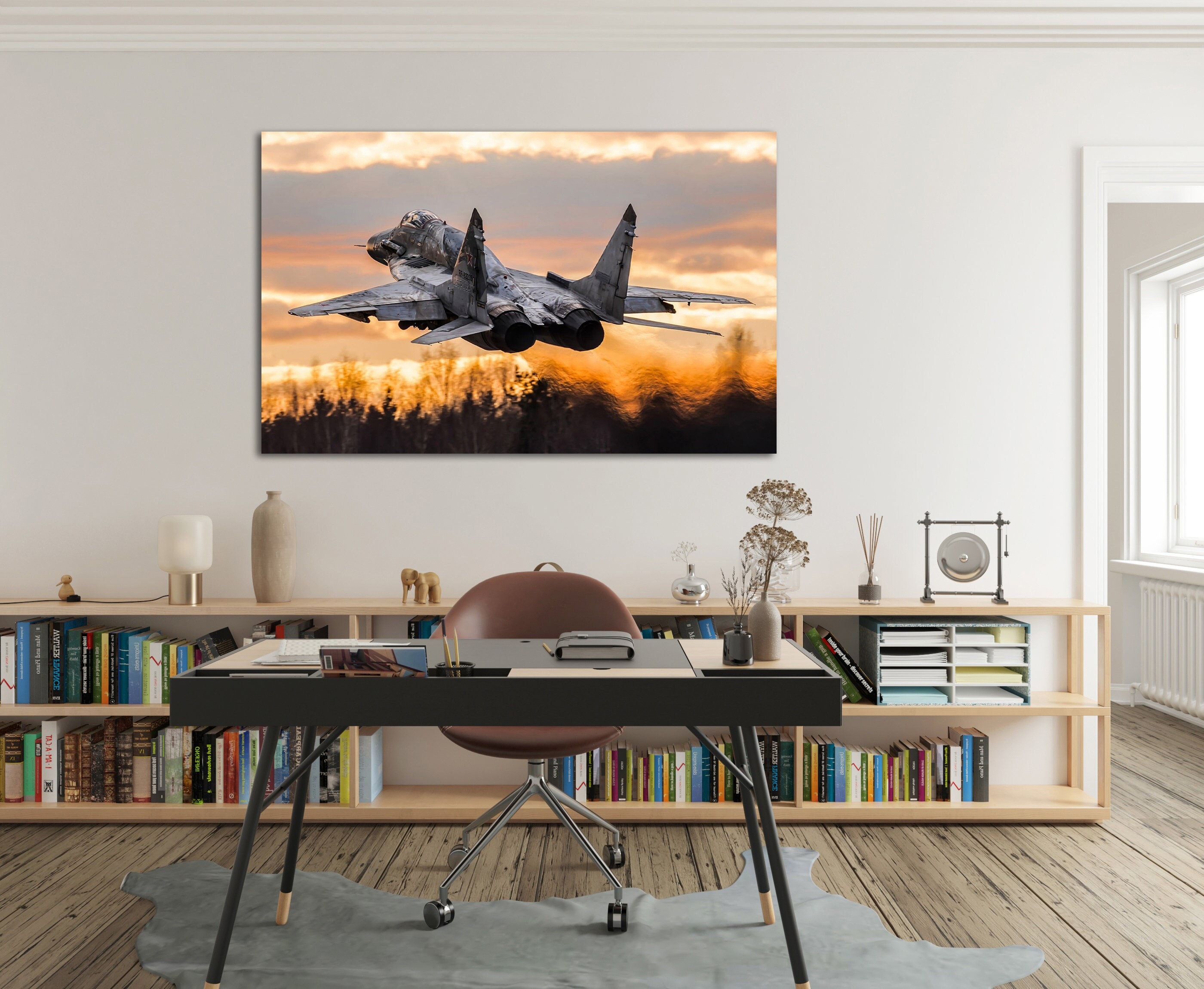 Fighter Jet Wall Art, Fighter Jet Canvas Print, Home & Office ...