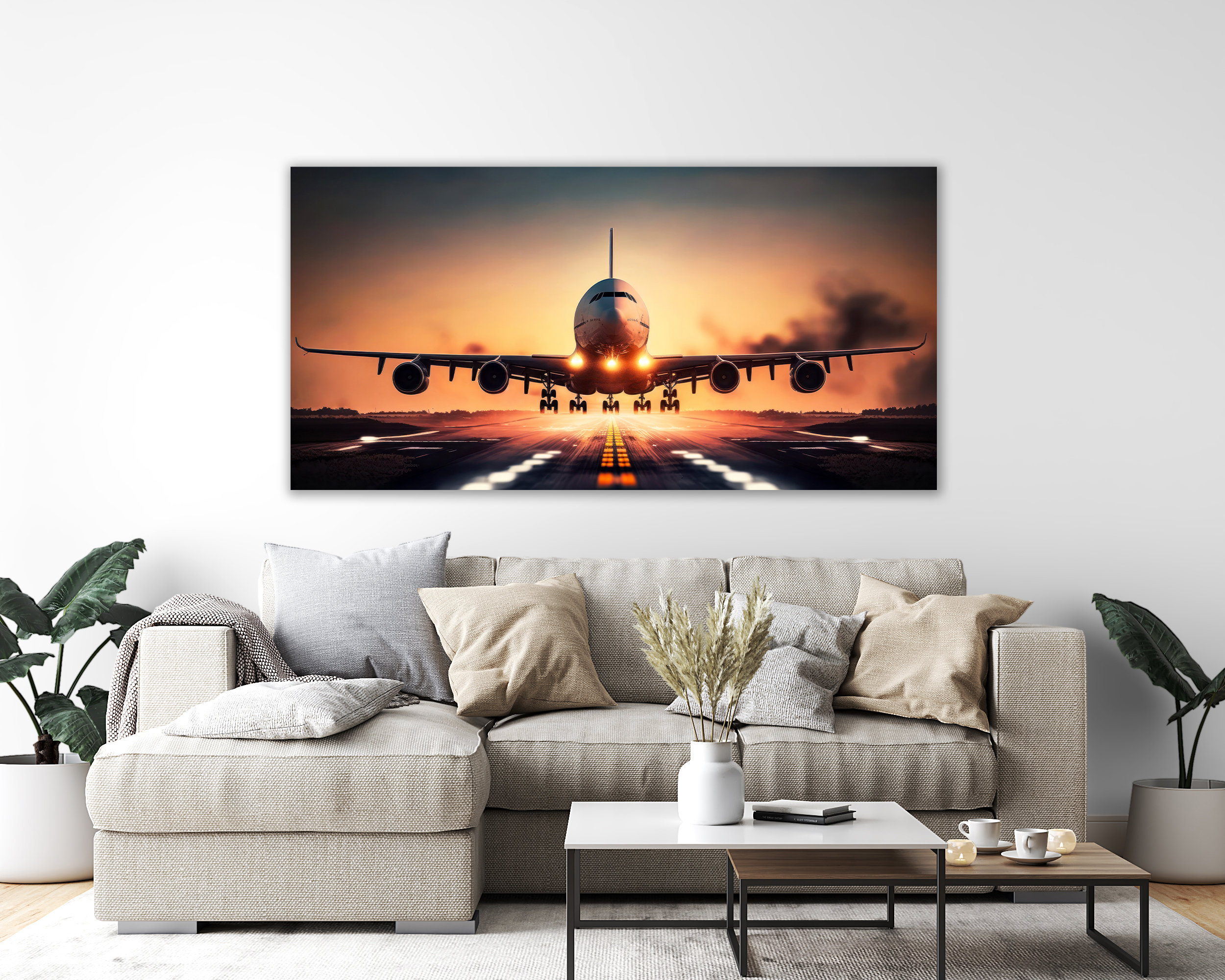 Plane Wall Decor, Boeing Wall Art, Gift for Him, Man Cave Decor, Man ...