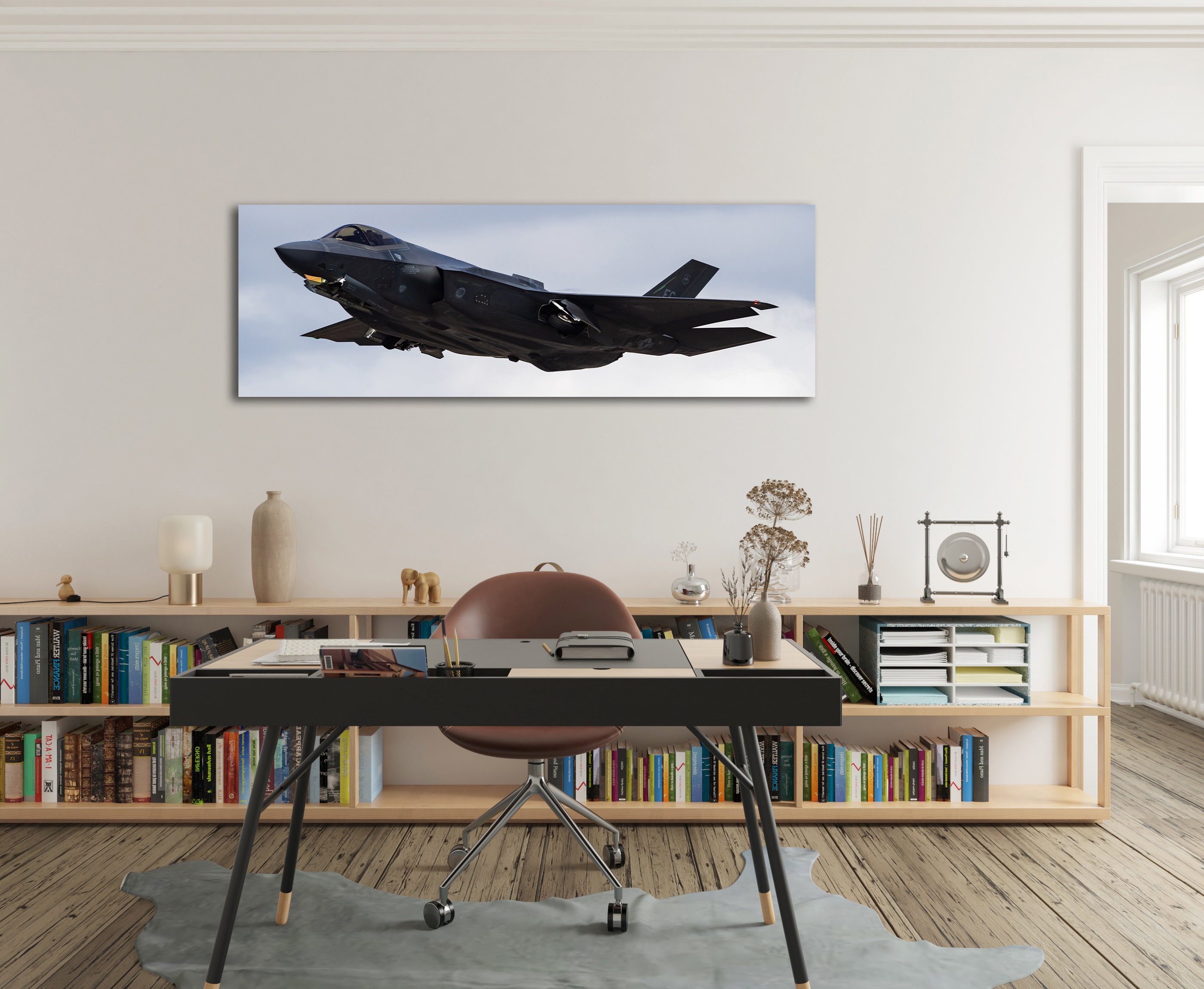 F35 Fighter Jet Wall Decor, F-35 Canvas Print, Military Gift, Gift for ...