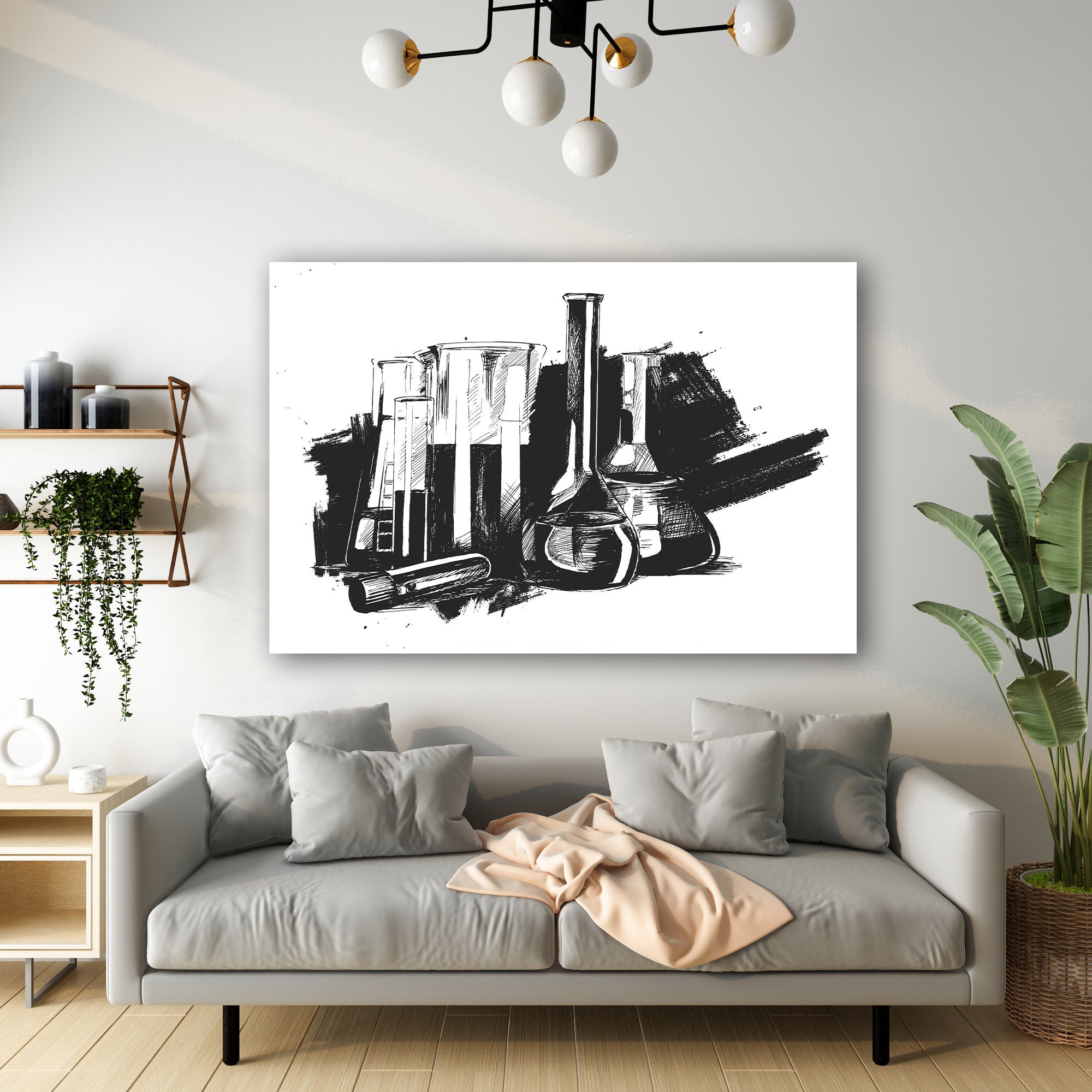 Laboratory Wall Decor, Classroom Art Decor, Science Wall Art, Science ...