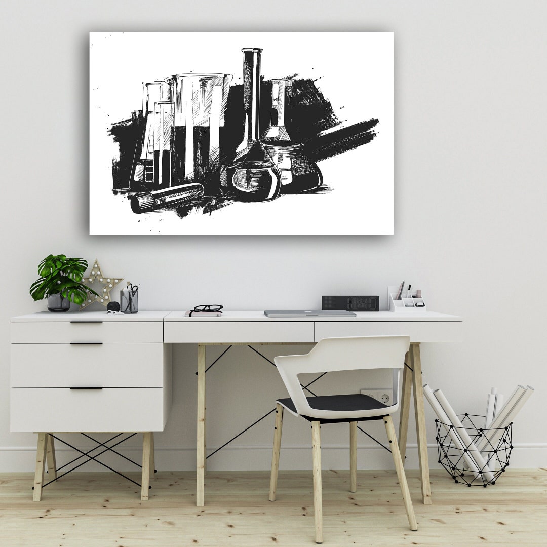 Laboratory Wall Decor, Classroom Art Decor, Science Wall Art, Science ...
