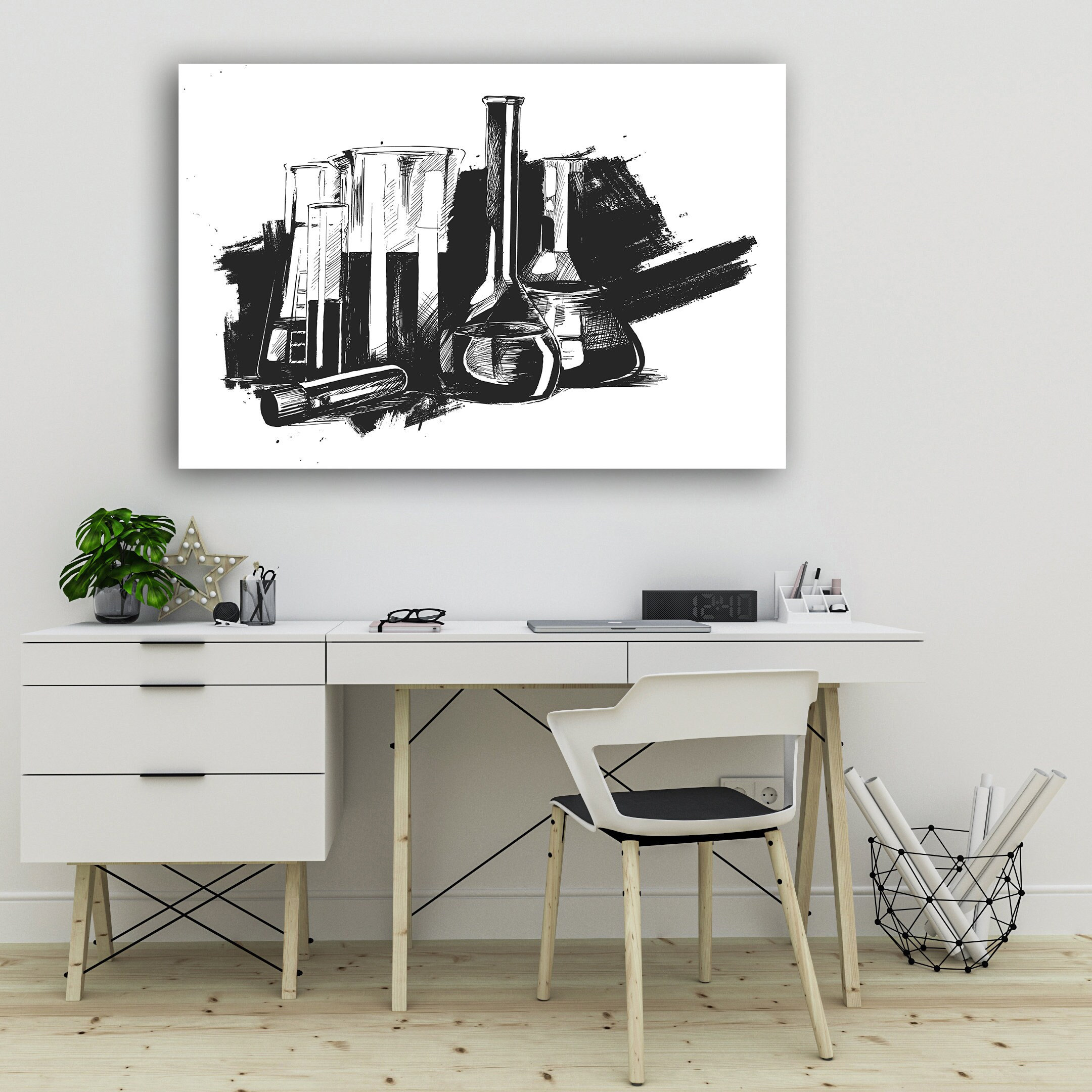 Laboratory Wall Decor, Classroom Art Decor, Science Wall Art, Science ...