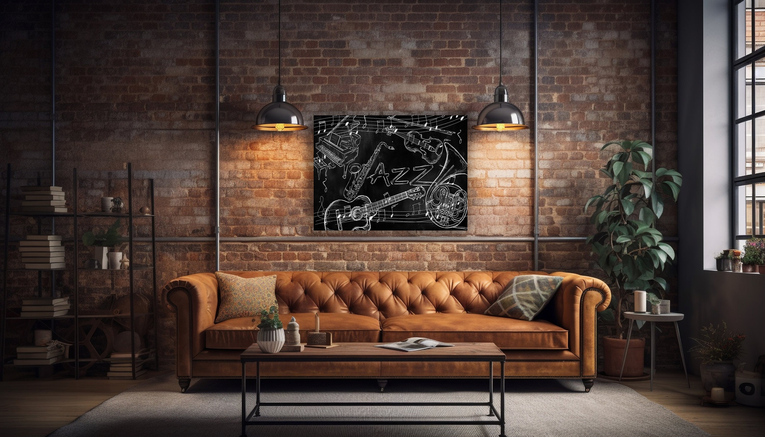 Music Instruments Wall Art, Music Studio Sign, Music Room Decor, Jazz ...