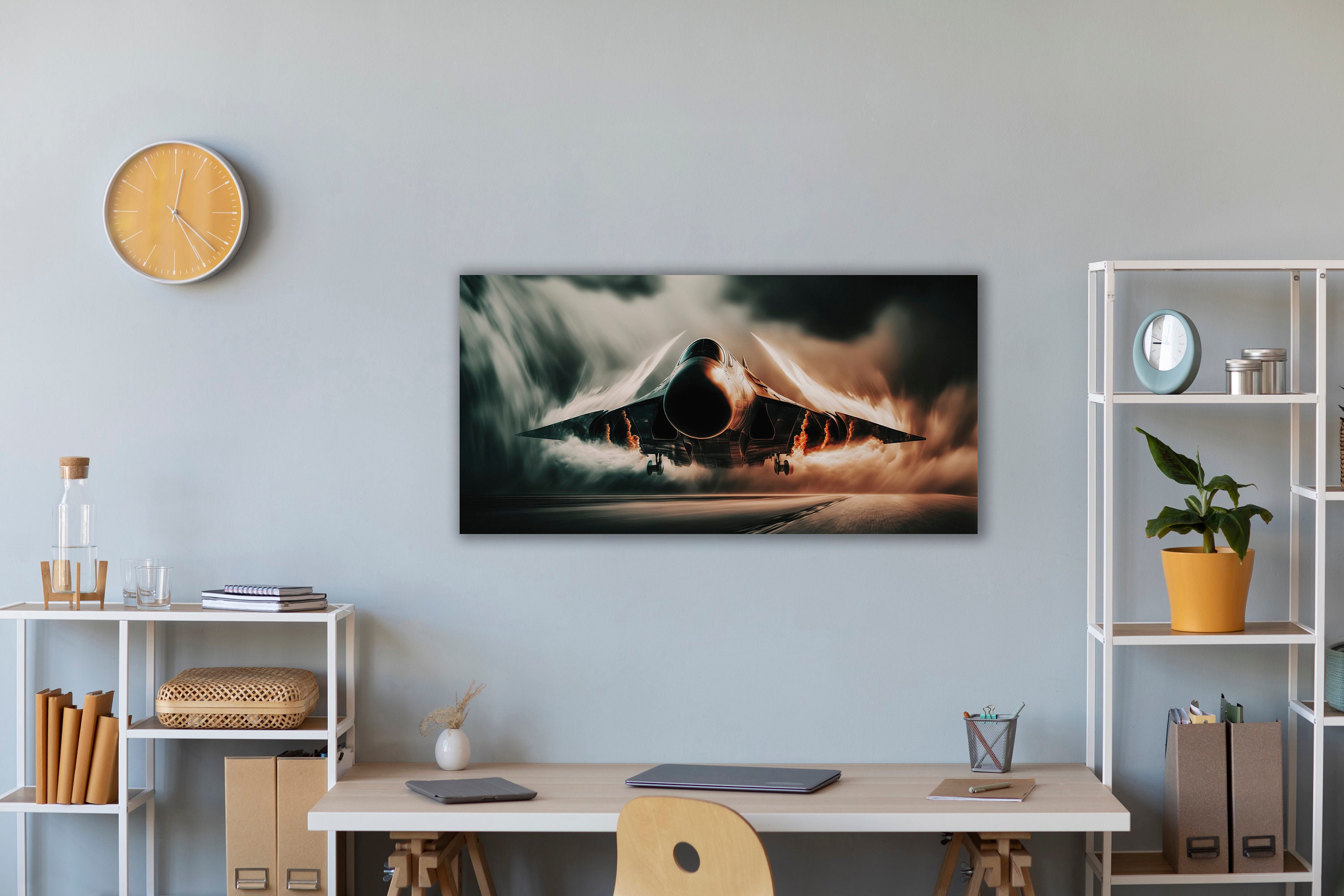 Fighter Jet Wall Decor, Military Jet Canvas Print, Fighter Jet Wall Art ...