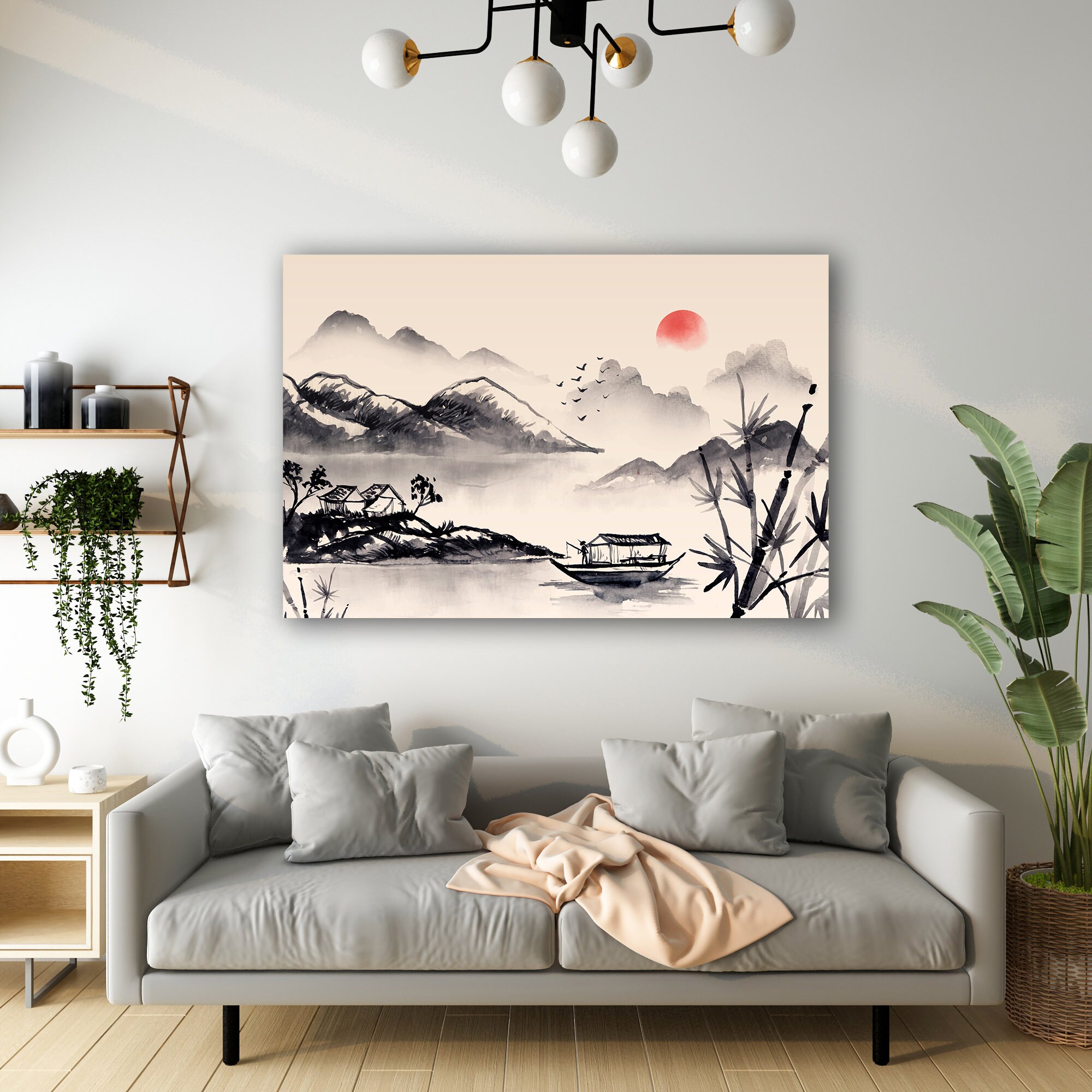 Abstract Japanese Wall Art Japanese Art Japanese Artwork - Etsy