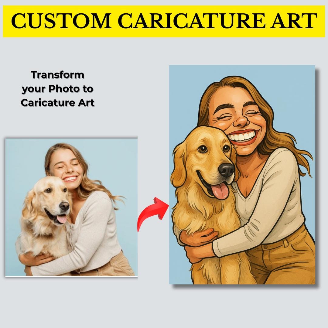 Custom Caricature Portraits | Personalized Cartoon Drawing Art ...