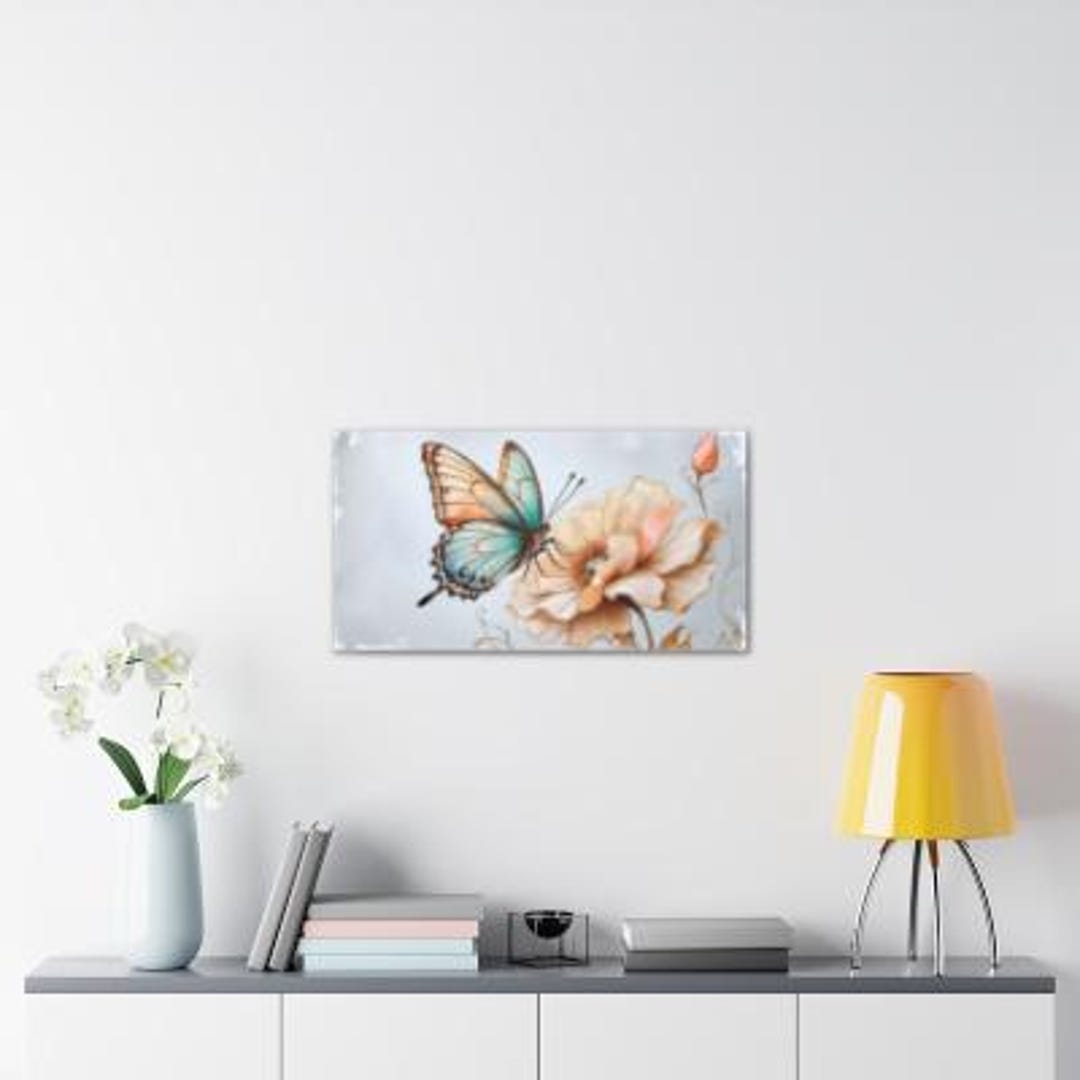 Butterfly and Flower Art, Butterfly Art, Floral Art - Etsy