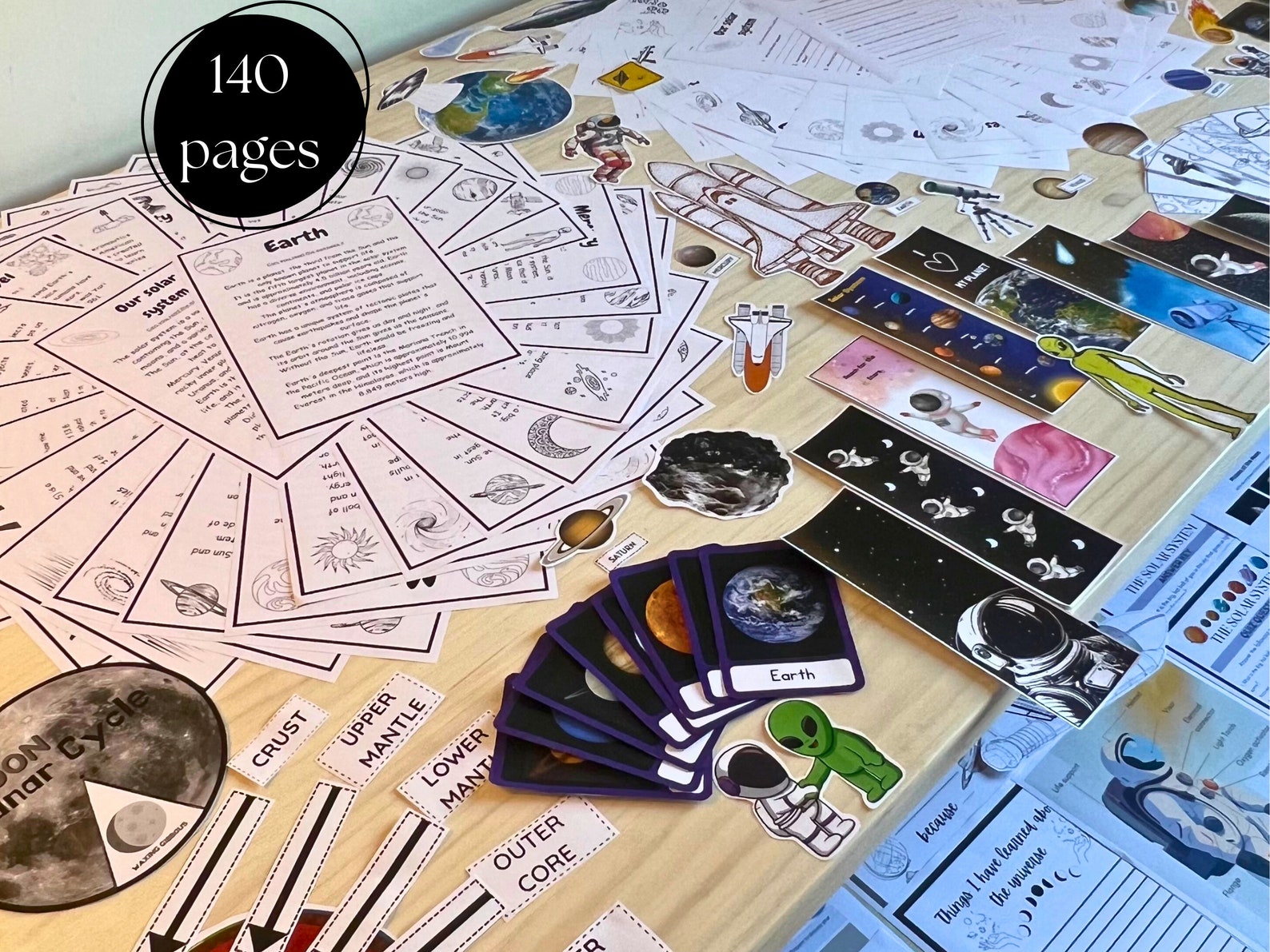Space Bundle | 31 Nonfiction Science Passages & Worksheets | Homeschool ...