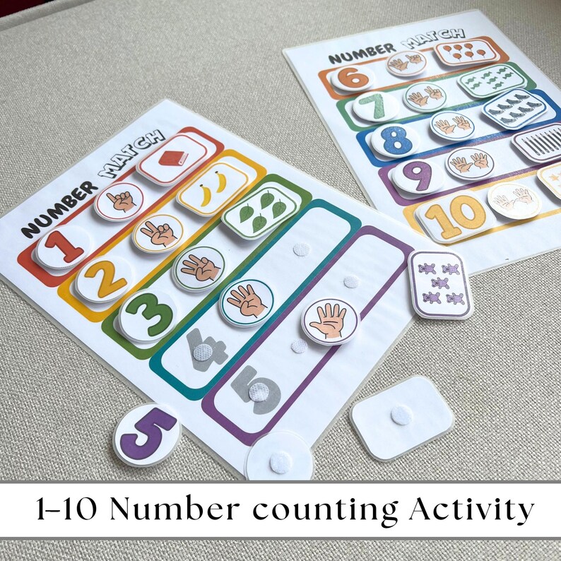 Toddler Counting Activity, Preschool Math, Learn to Count, Preschool ...
