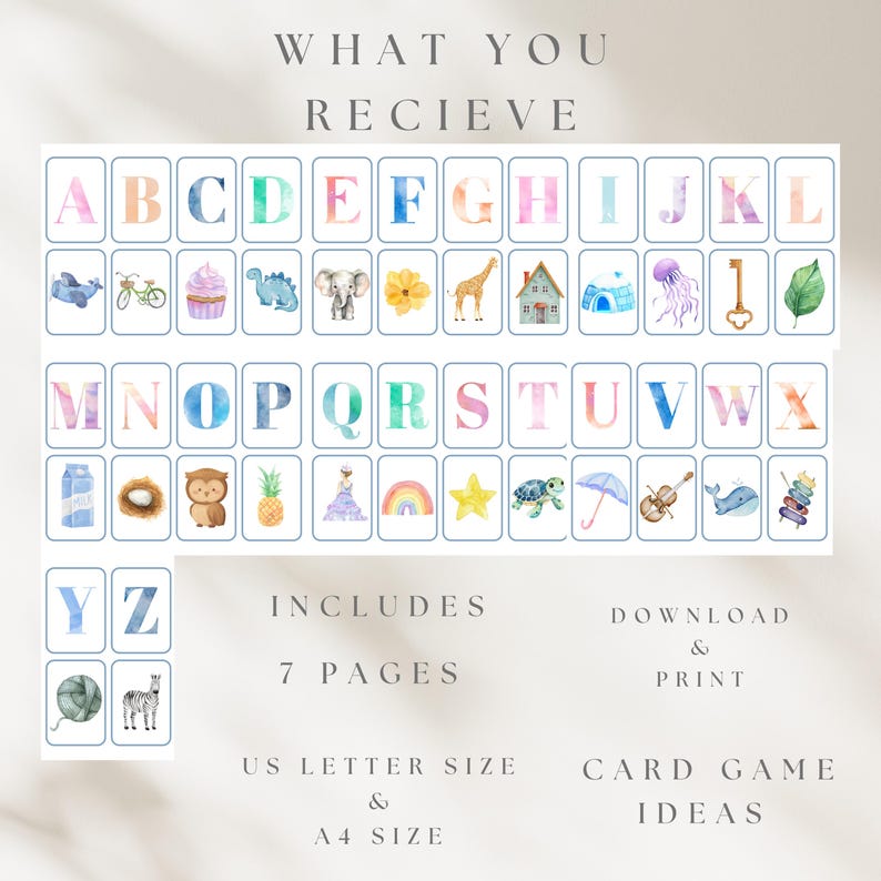 Alphabet Flashcards for Toddlers | ABC Matching Game | Preschool ...