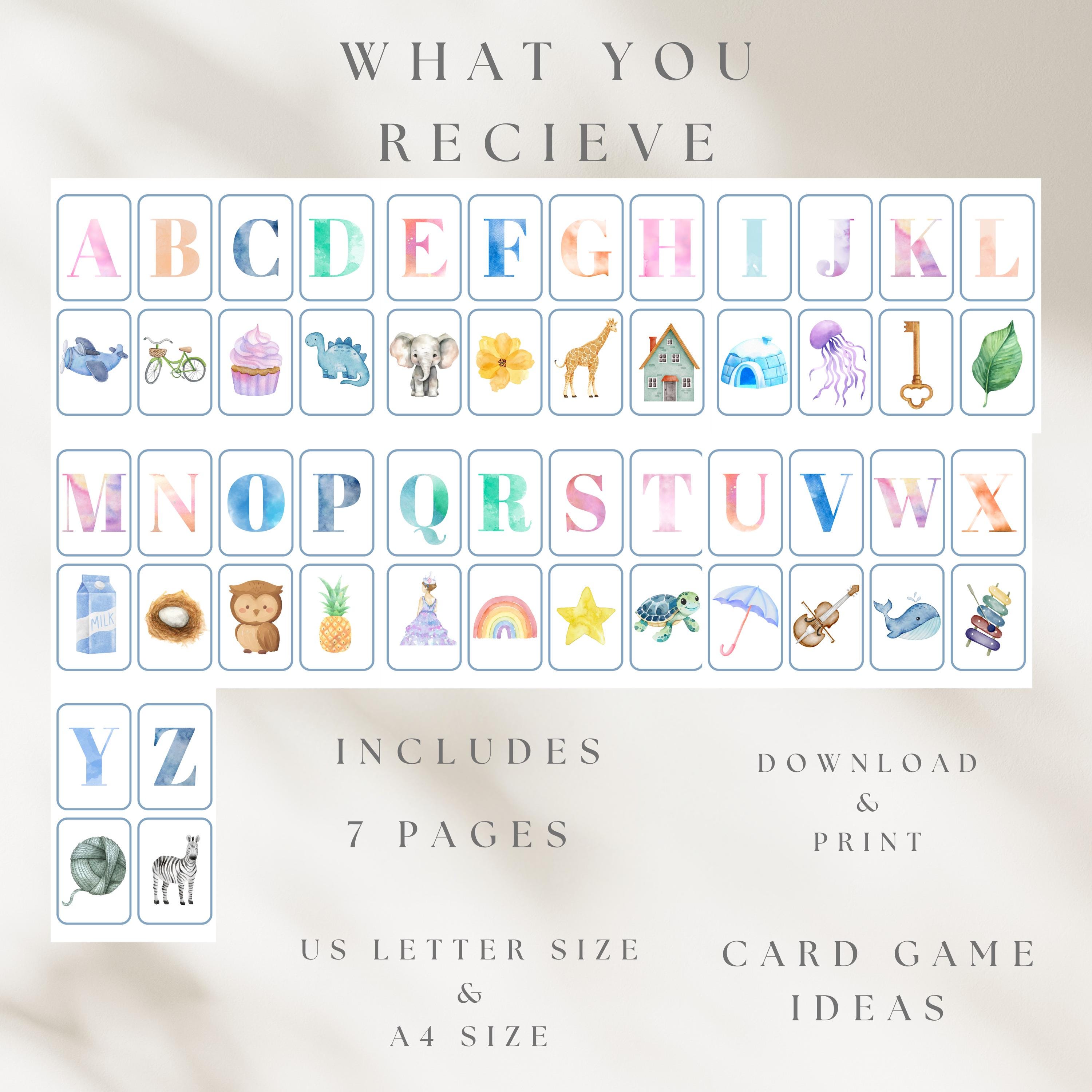 Alphabet Flashcards for Toddlers | ABC Matching Game | Preschool ...