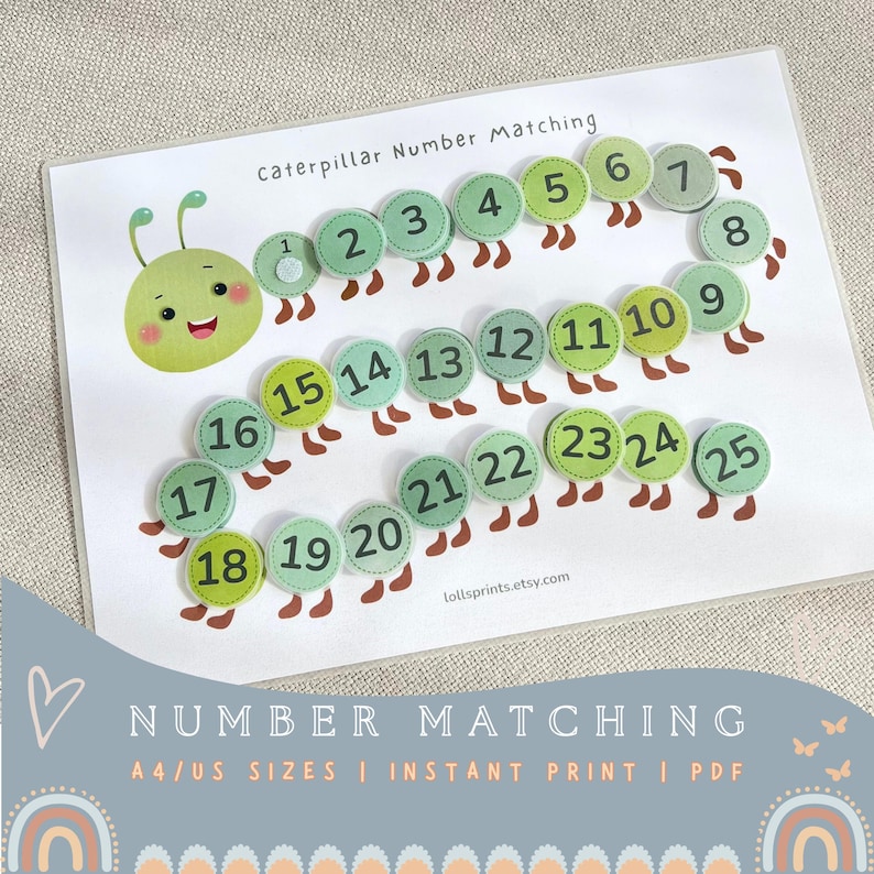 Learn to Count Printable Activity for Preschool Toddler Classroom and ...