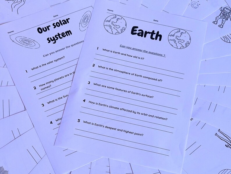 Space Reading Comprehension Passages Nonfiction Science Worksheets ...