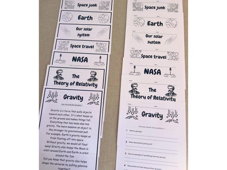 Space Reading Comprehension Bundle | 31 Nonfiction Science Passages ...