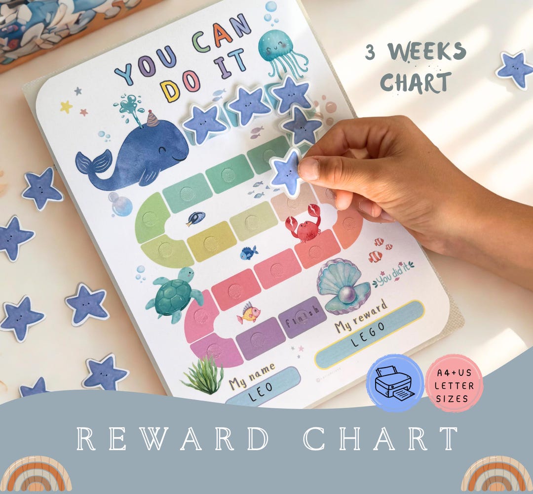 Reward Chart for Kids , Classroom Homeschool Behavior System Printable ...