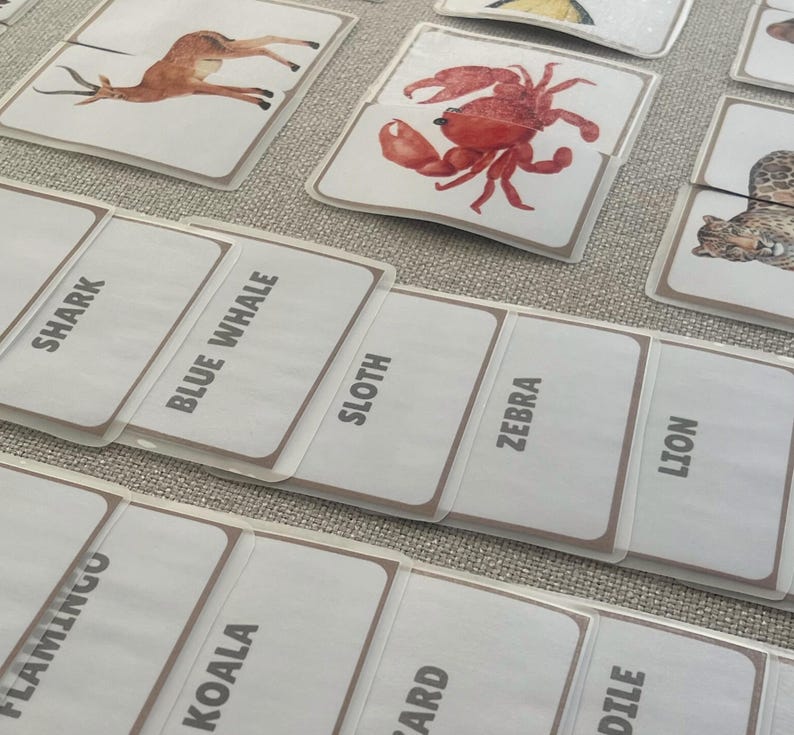 Animal Matching Cards | Toddler Printable Activity | Preschool and ...