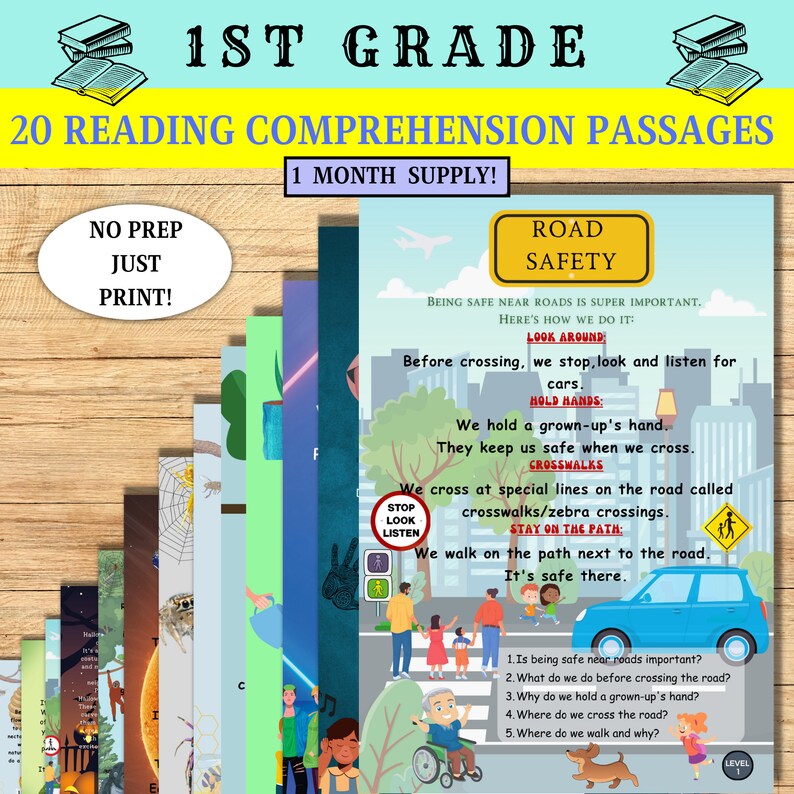 1st Grade Month Supply of Homeschooling / Class Non Fictional Fun ...