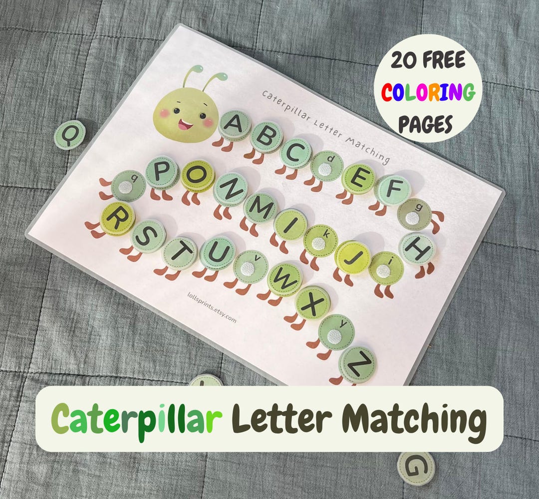 Letter Matching Activity, Uppercase Lowercase Printable, Toddler ...