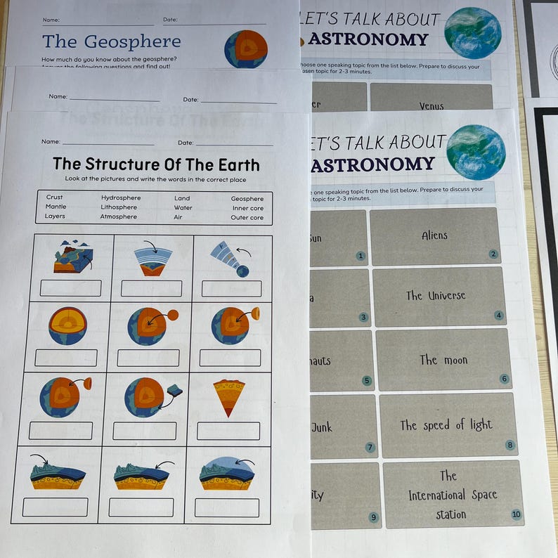 Space Reading Comprehension Passages Nonfiction Science Worksheets ...
