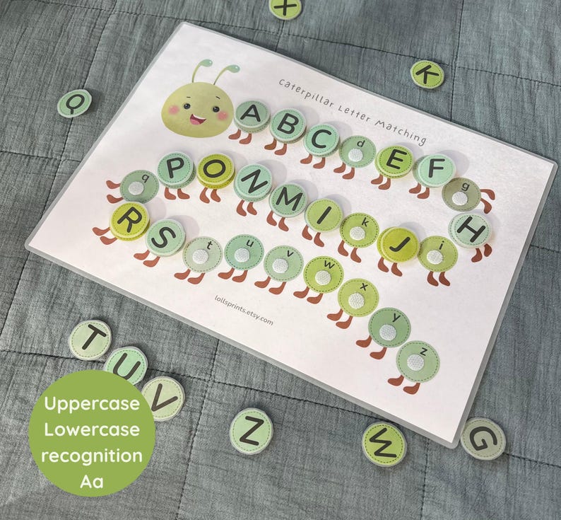 Letter Matching Activity, Uppercase Lowercase Printable, Toddler ...