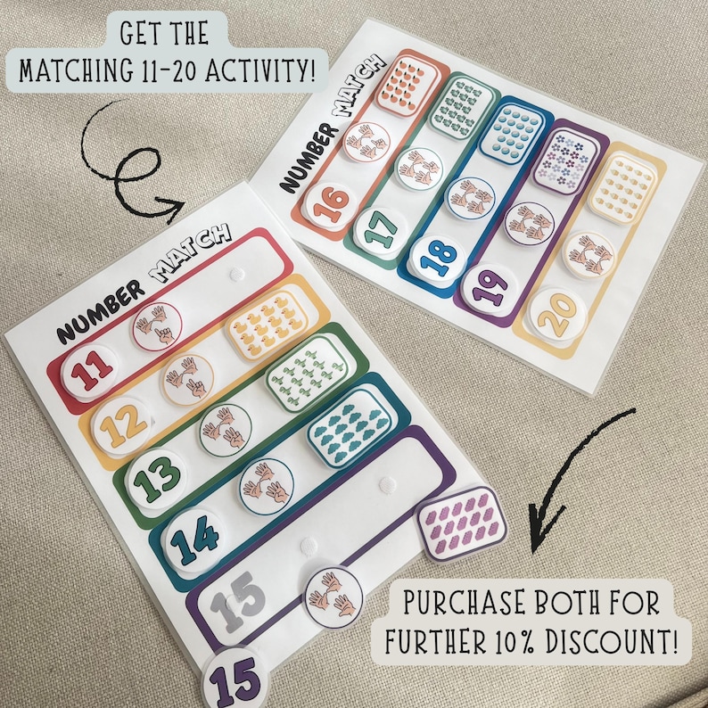 Learn to Count Printable | Montessori Counting Activity 1–10 | Number ...