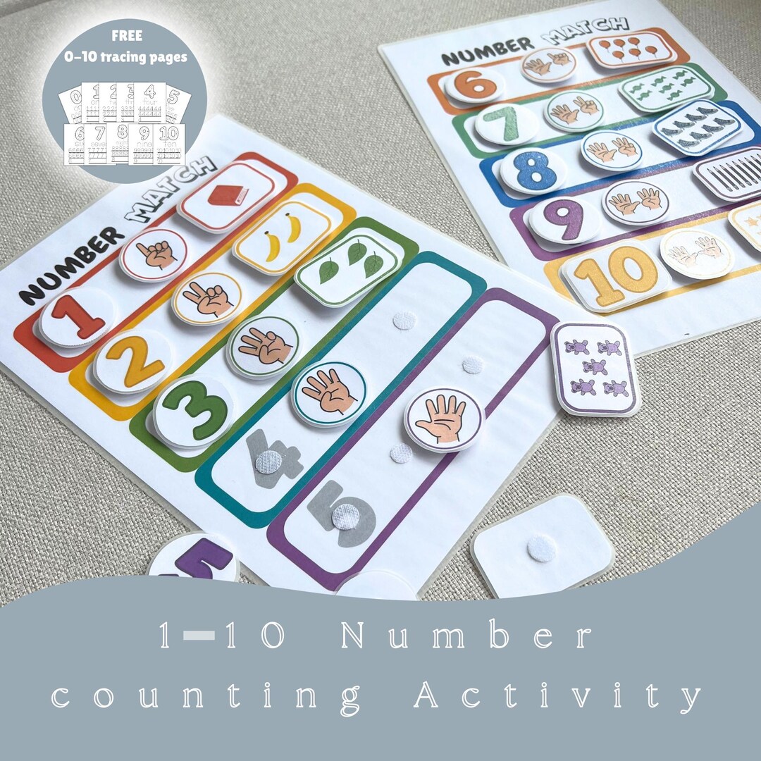 Counting Toddler Activity, Preschool Math, Learn to Count, Preschool ...