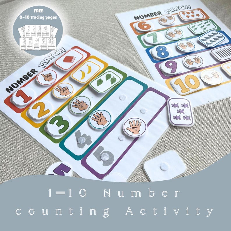 Counting Toddler Activity, Preschool Math, Learn to Count, Preschool ...