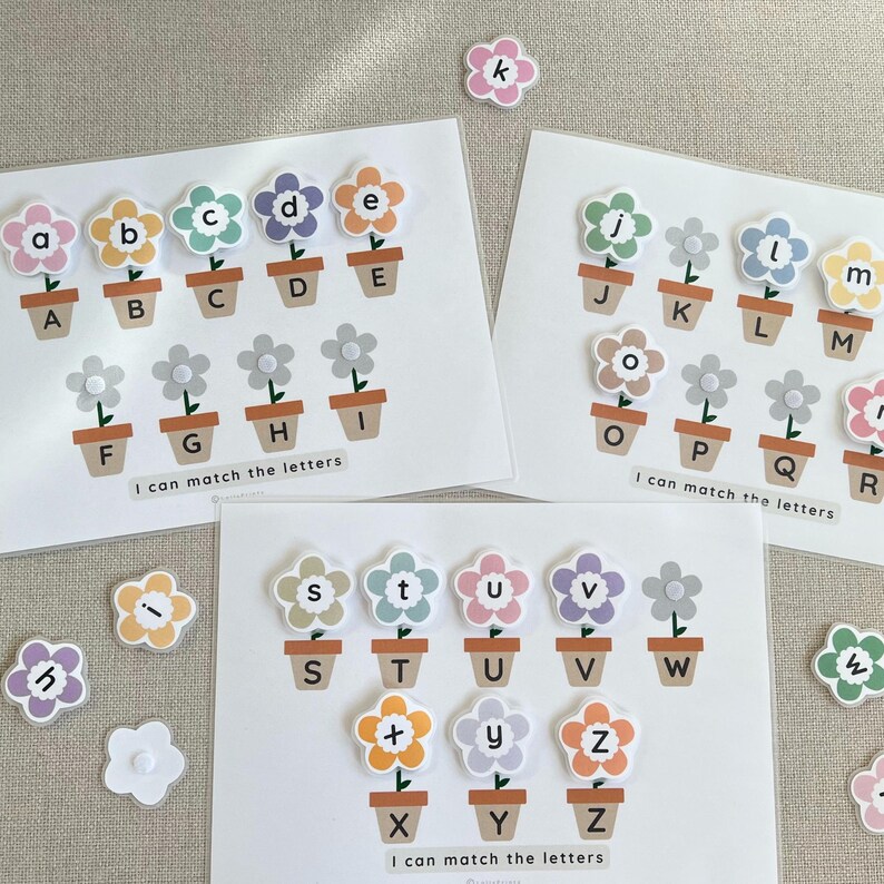 Alphabet Letter Matching Printable - Uppercase Lowercase Activity ...