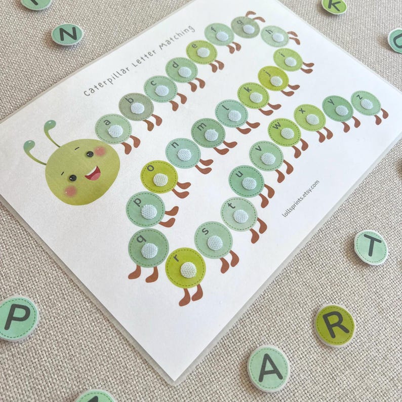 Letter Matching Activity, Uppercase Lowercase Printable, Toddler ...