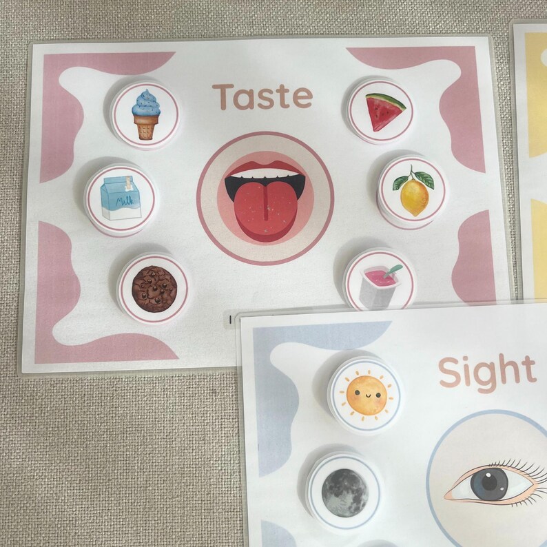 5 Senses Sorting Activity Printable, Montessori Preschool Learning ...