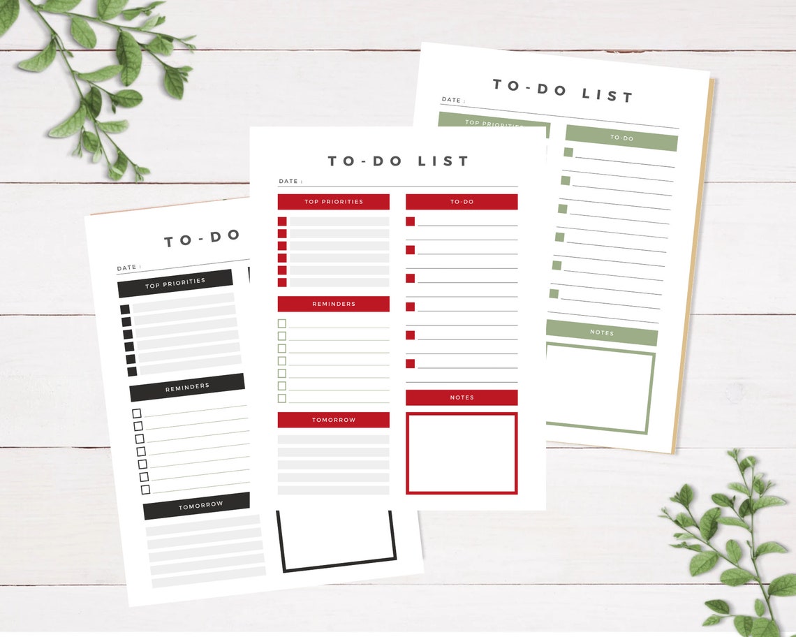 To Do List, Planner, Productivity, Tasks, List, Checklist, Daily ...