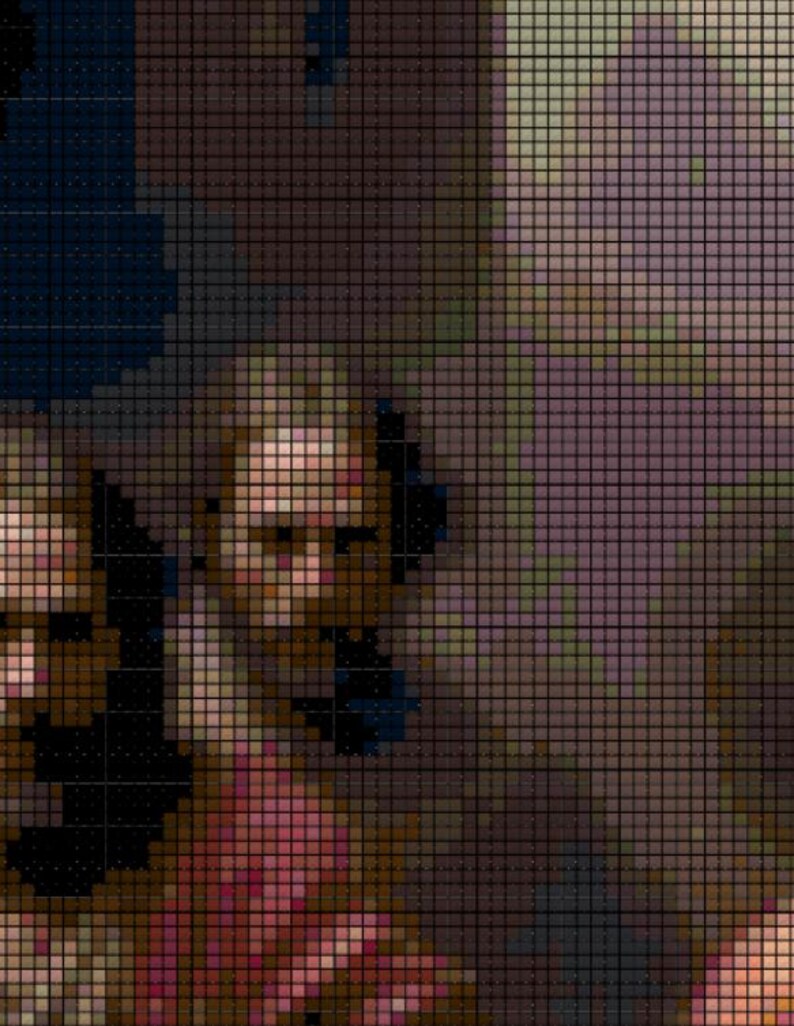 The Last Supper 2, the Last Supper Cross Stitch Chart, Religious Cross ...