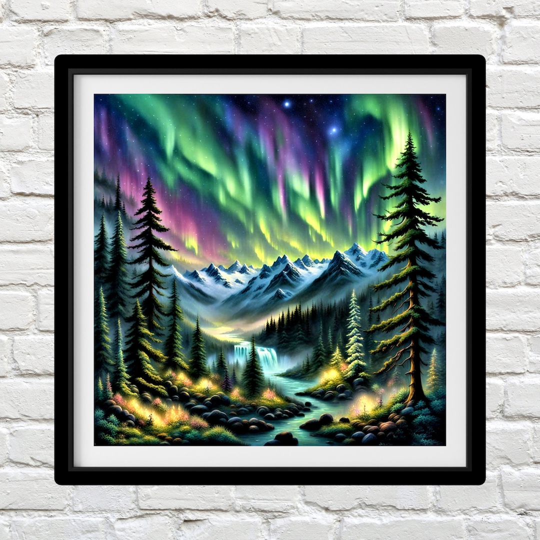 Northern 6, Aurora Borealis Cross Stitch Pattern, Northern Lights ...