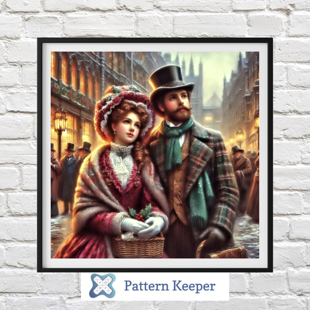 Victorian Christmas 2, Vintage Victorian Christmas Cross Stitch Chart ...
