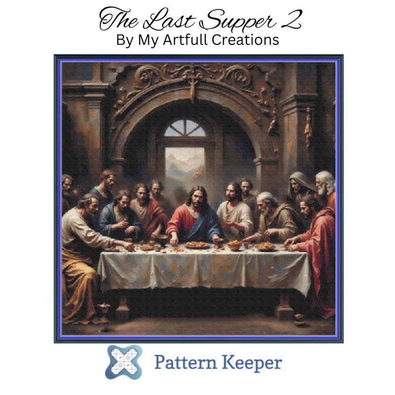 Last Supper Cross Stitch - Etsy