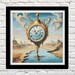Melting Clock, Counted Cross Stitch Patterns Printable Chart PDF Format ...