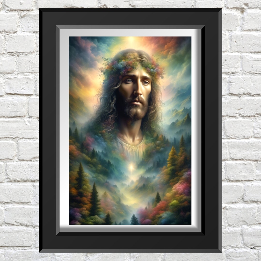 Jesus Scenery, Jesus Scenery Cross Stitch Chart Pattern, Religious ...