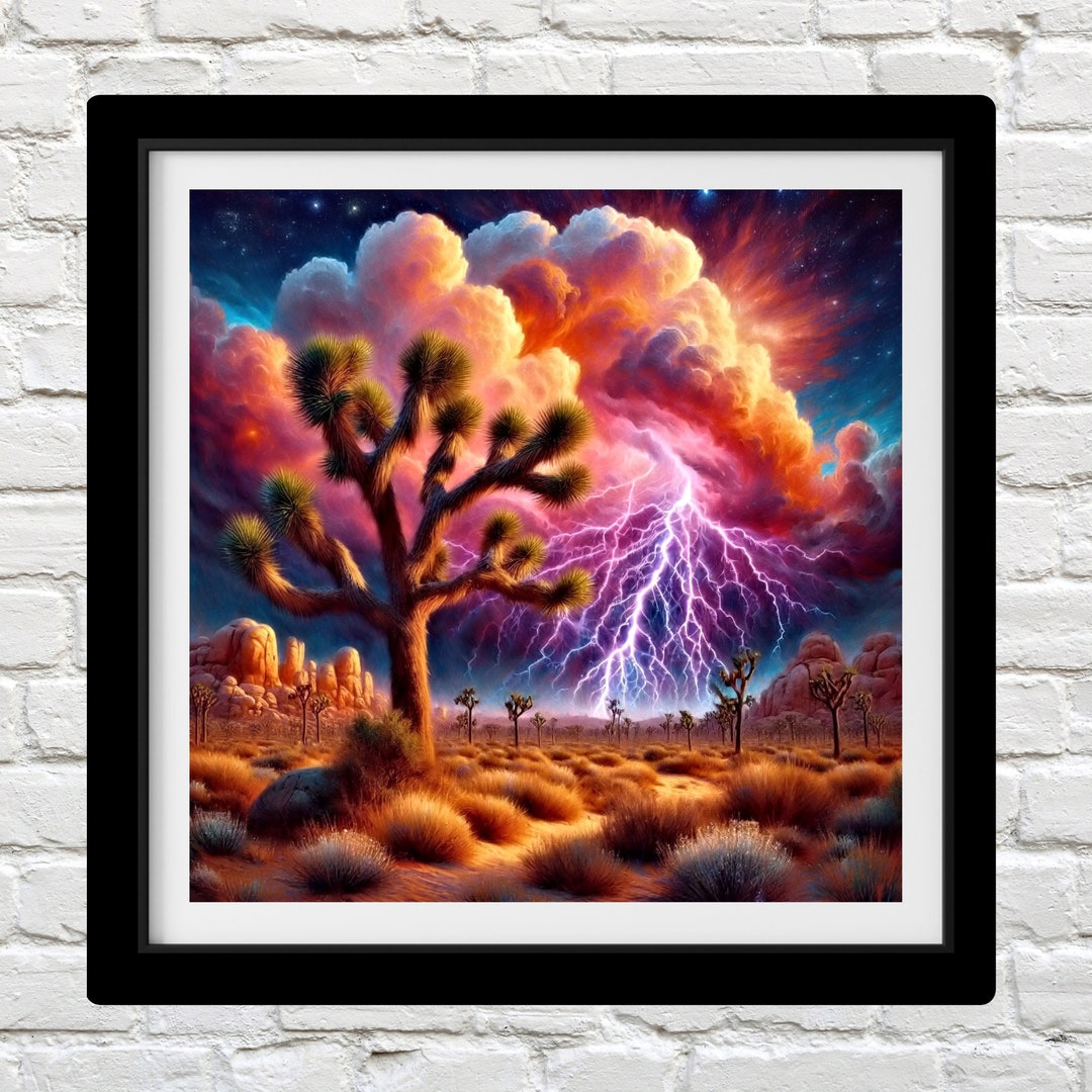 Joshua Tree 5, Pdf,desert Cross Stitch Chart, Southwestern Embroidery ...
