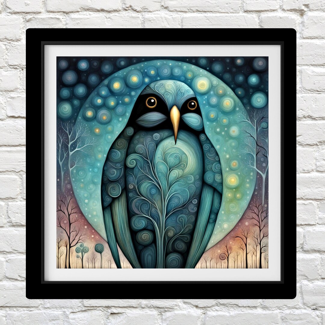 Abstract Bird , Counted Cross Stitch Patterns Printable Chart PDF ...