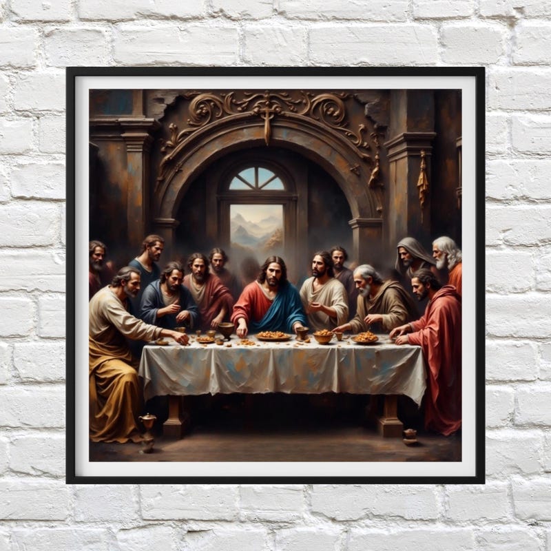 Last Supper Cross Stitch - Etsy
