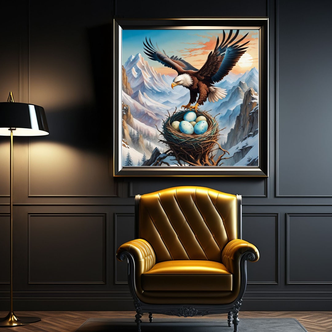 Eagles Nest Counted Cross Stitch Patterns Printable Chart - Etsy