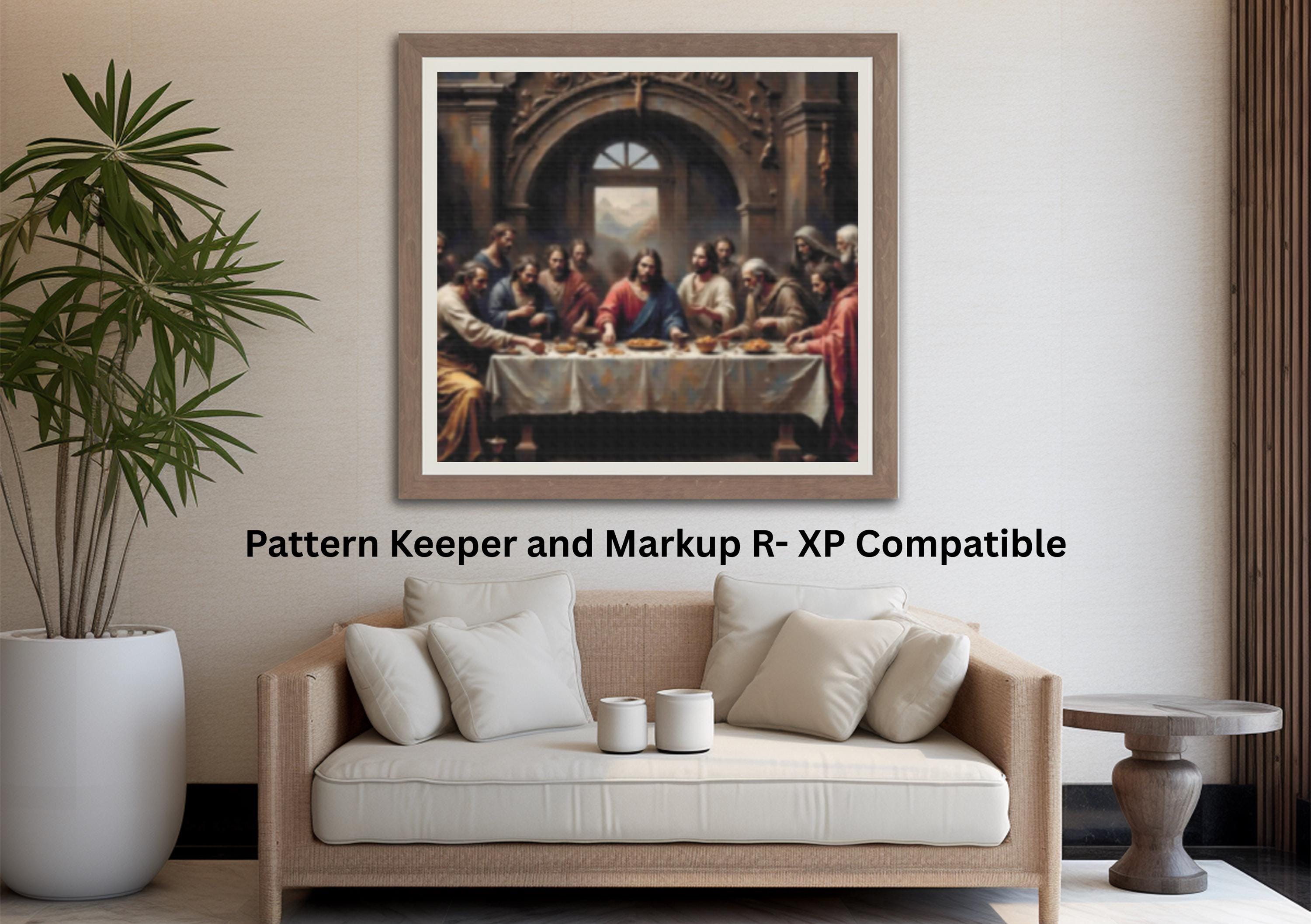 The Last Supper Cross Stitch Pattern: Religious Needlework (PDF Pattern ...